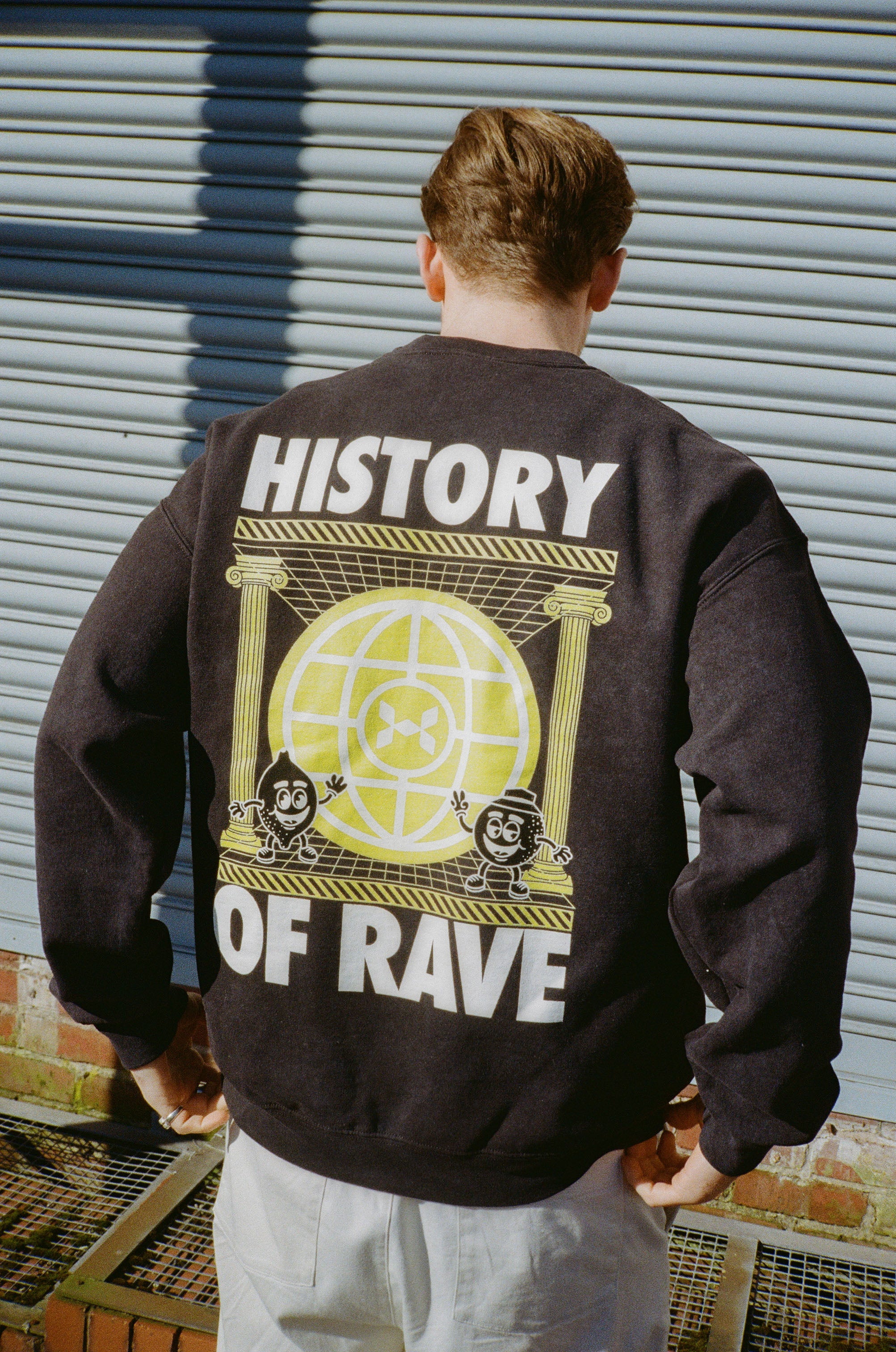 History Of Rave 'Colosseum' Acid Wash Sweater - Black – UN:IK Clothing