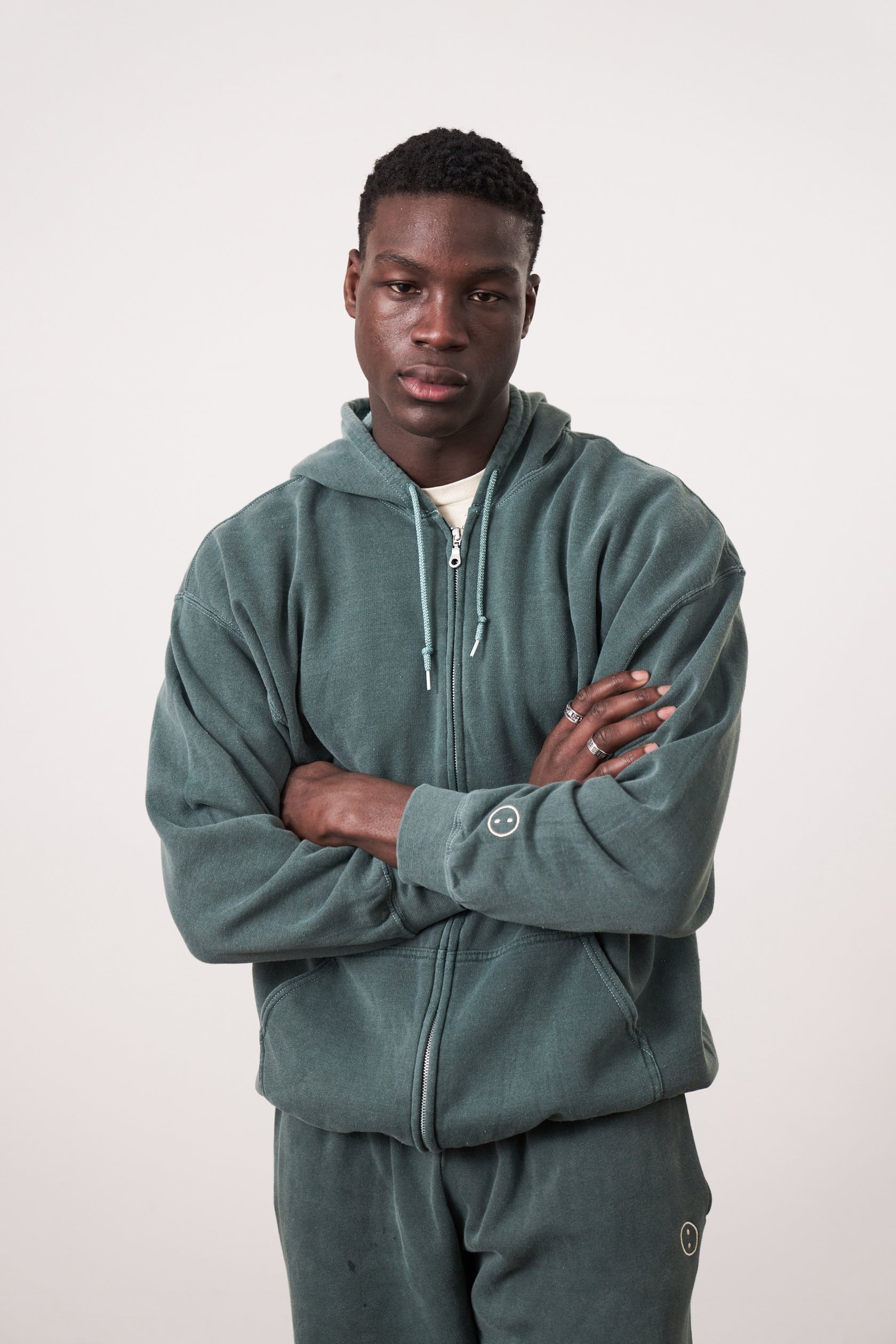 Essentials Vintage Washed Zip Up Hoodie - Forest – UN:IK Clothing