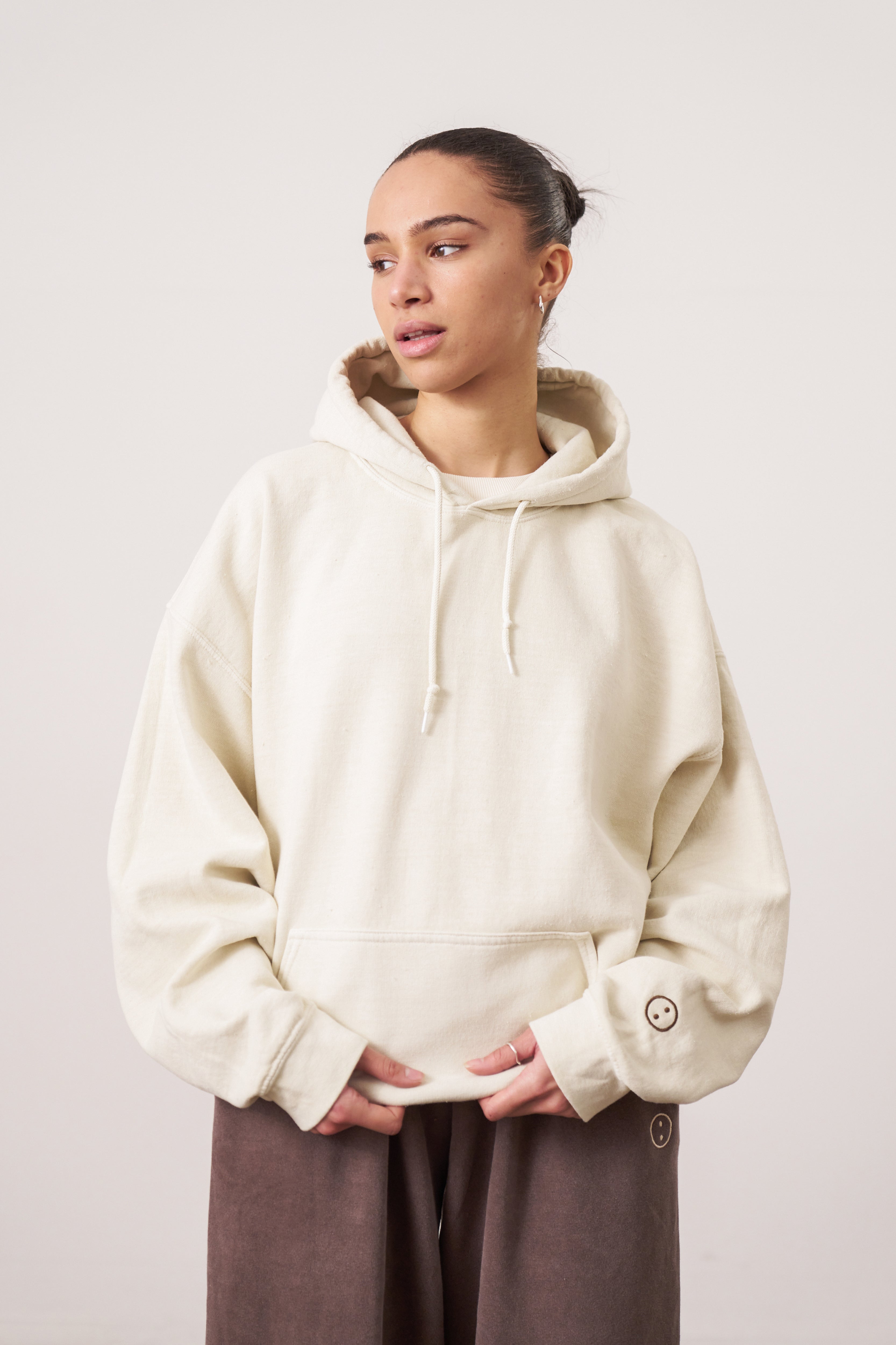 Essentials Vintage Washed Hoodie - Ivory – UN:IK Clothing