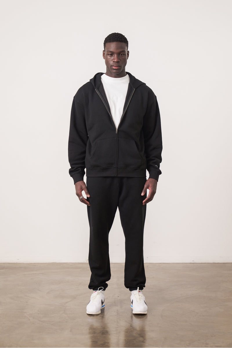 Essentials Premium Zip Up Hoodie - Black – UN:IK Clothing