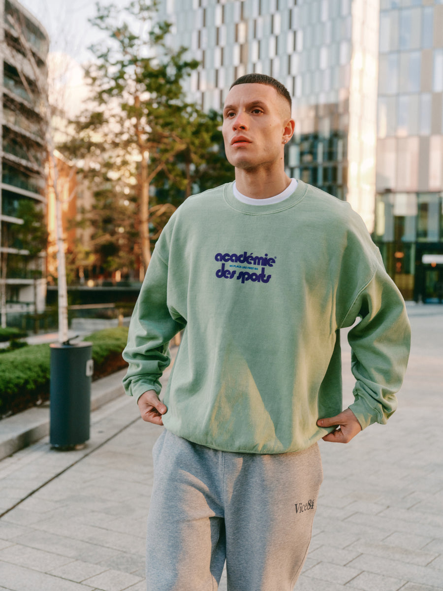 Vice 84 'Club Académie' Vintage Washed Sweater - Pistachio – UN:IK Clothing