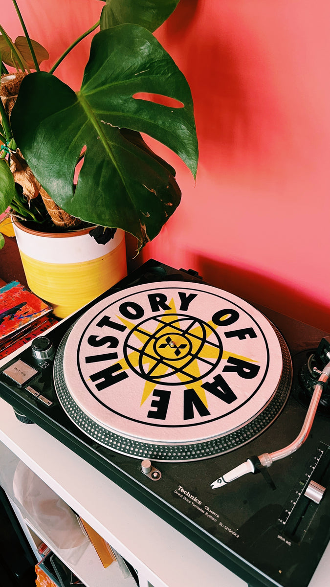 History Of Rave 'Logo' Vinyl Slipmat – UN:IK Clothing