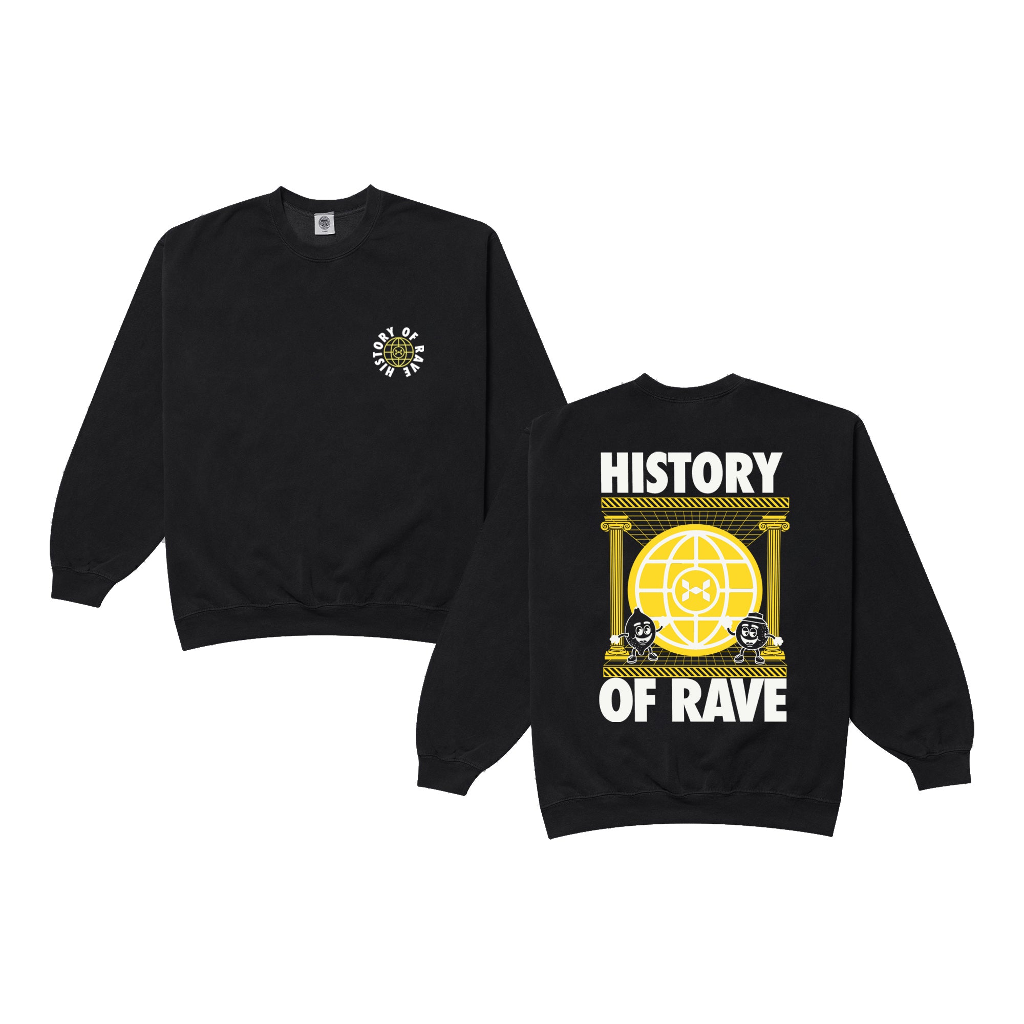 History Of Rave 'Colosseum' Acid Wash Sweater - Black – UN:IK Clothing
