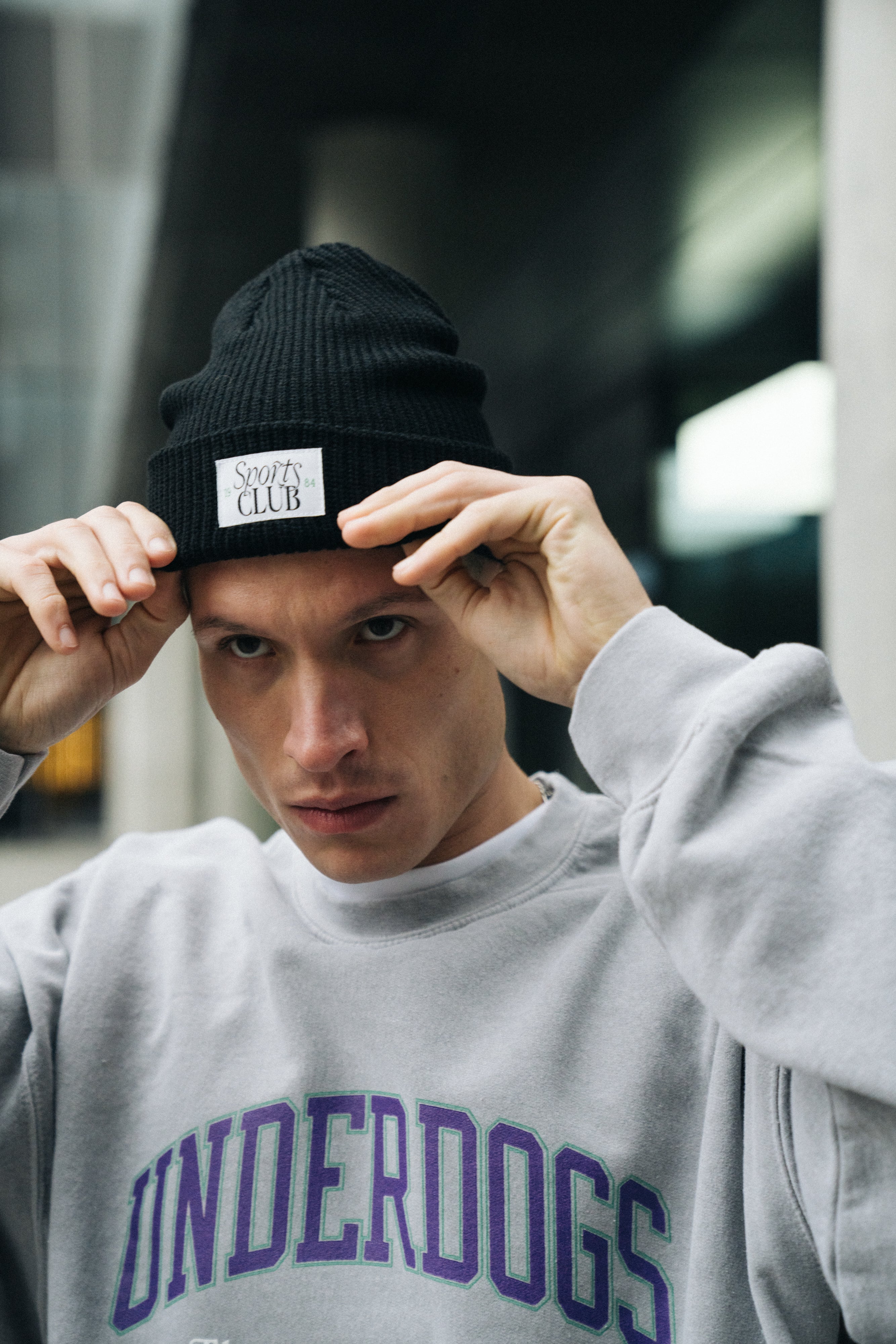 Vice 84 'Sports Club' Ribbed Beanie - Black – UN:IK Clothing