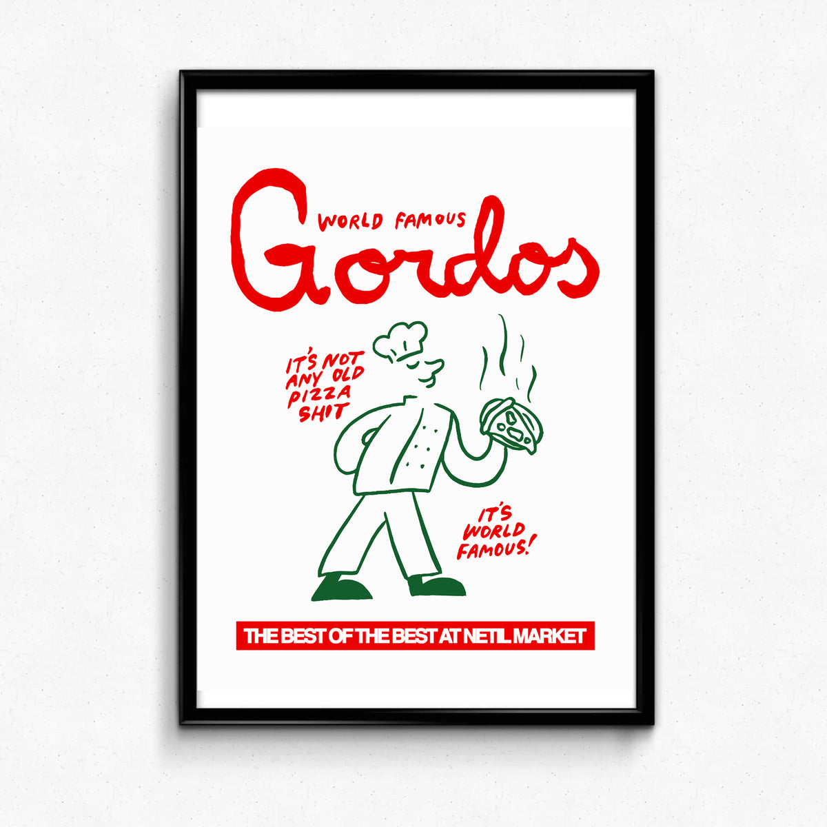 Gordos Pizzeria x Hephee 'World Famous' Art Print – UN:IK Clothing