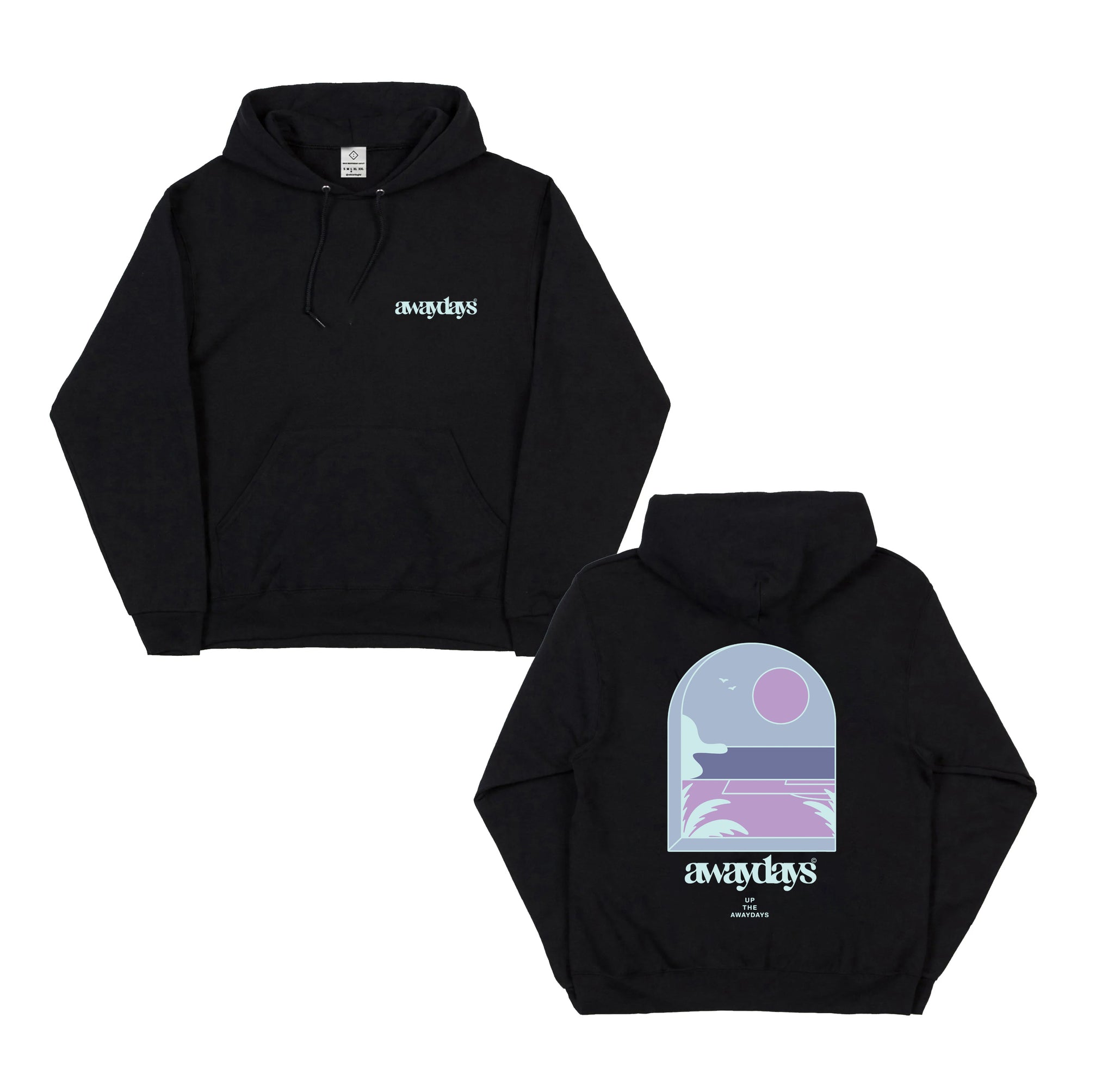 AwayDays 'Tropical Pitch' Hoodie - Black – UN:IK Clothing