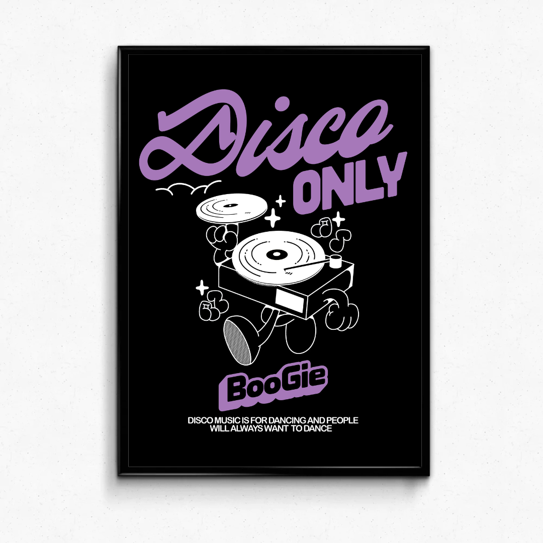 DISCO ONLY 'Time To Boogie' Print – UN:IK Clothing