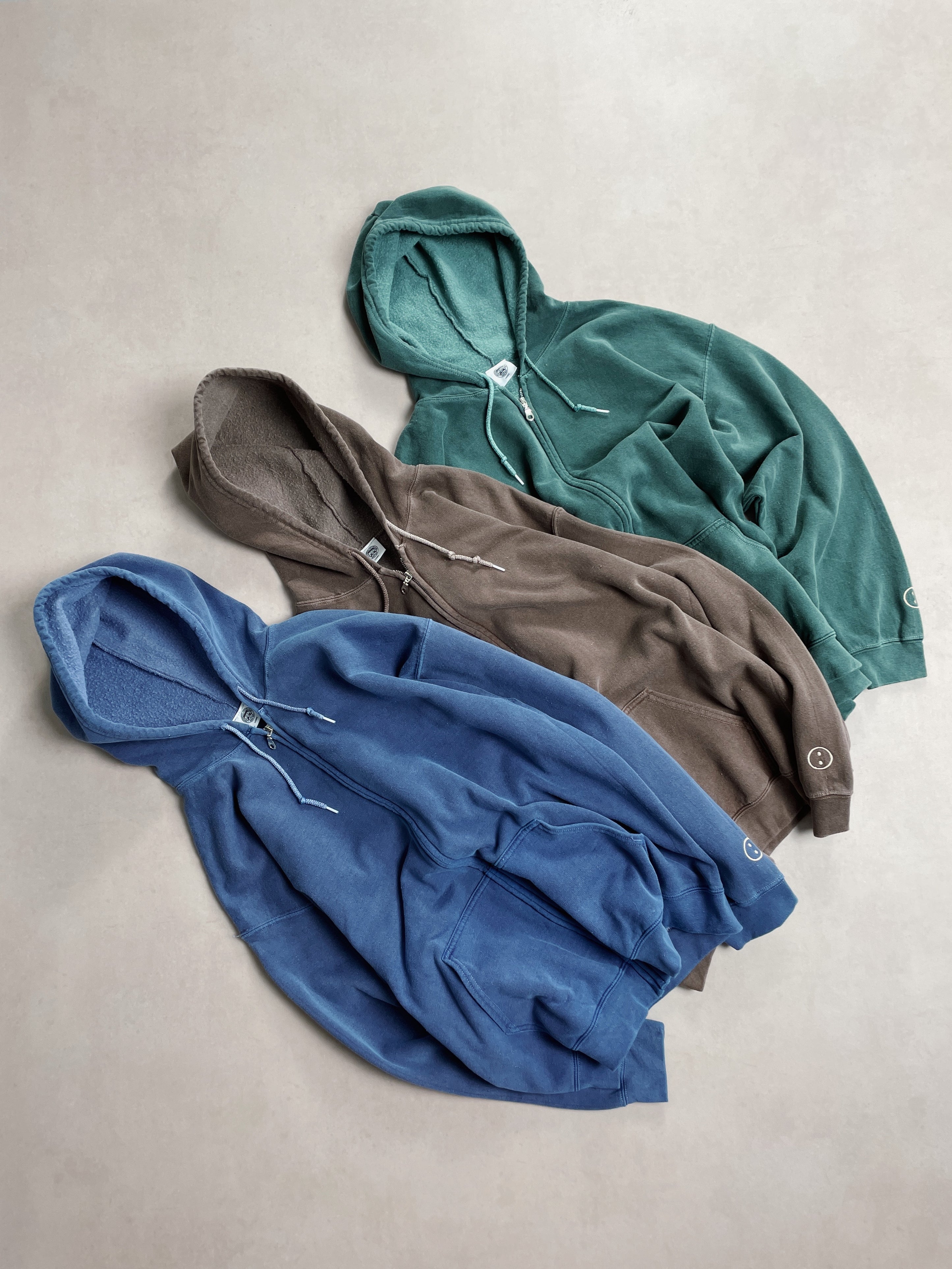 Essentials Vintage Washed Zip Up Hoodie - Navy – UN:IK Clothing