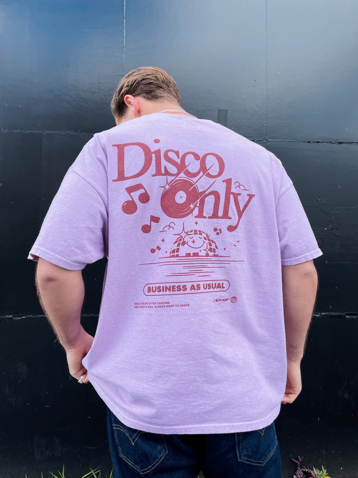 DISCO ONLY 'Business As Usual' Vintage Washed Tee - Pink – UN:IK Clothing