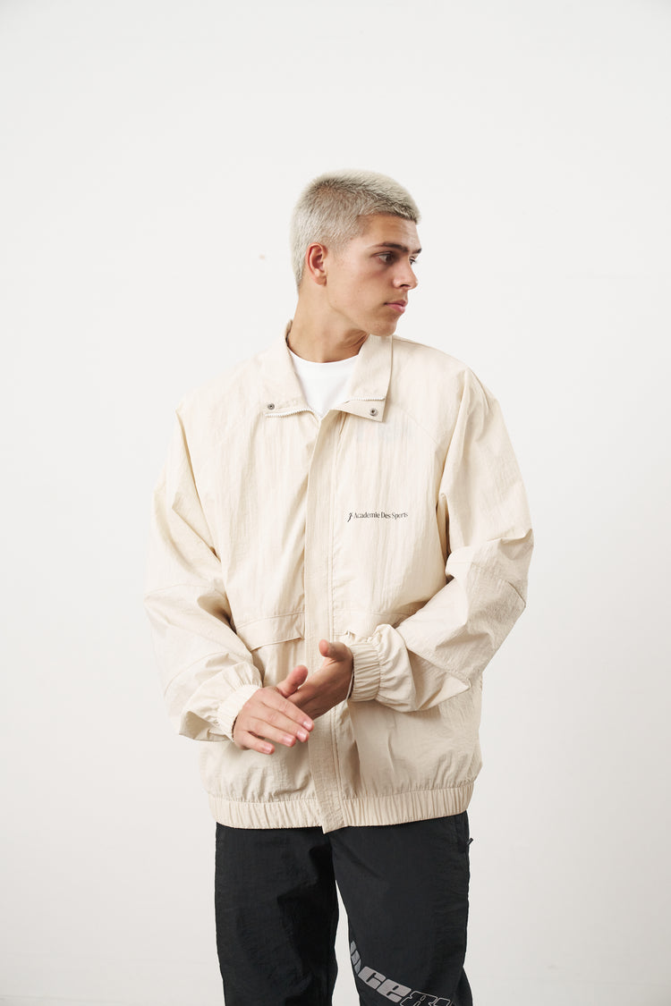 Vice 84 'Olympic Runner' Nylon Track Jacket - Ecru – UN:IK Clothing