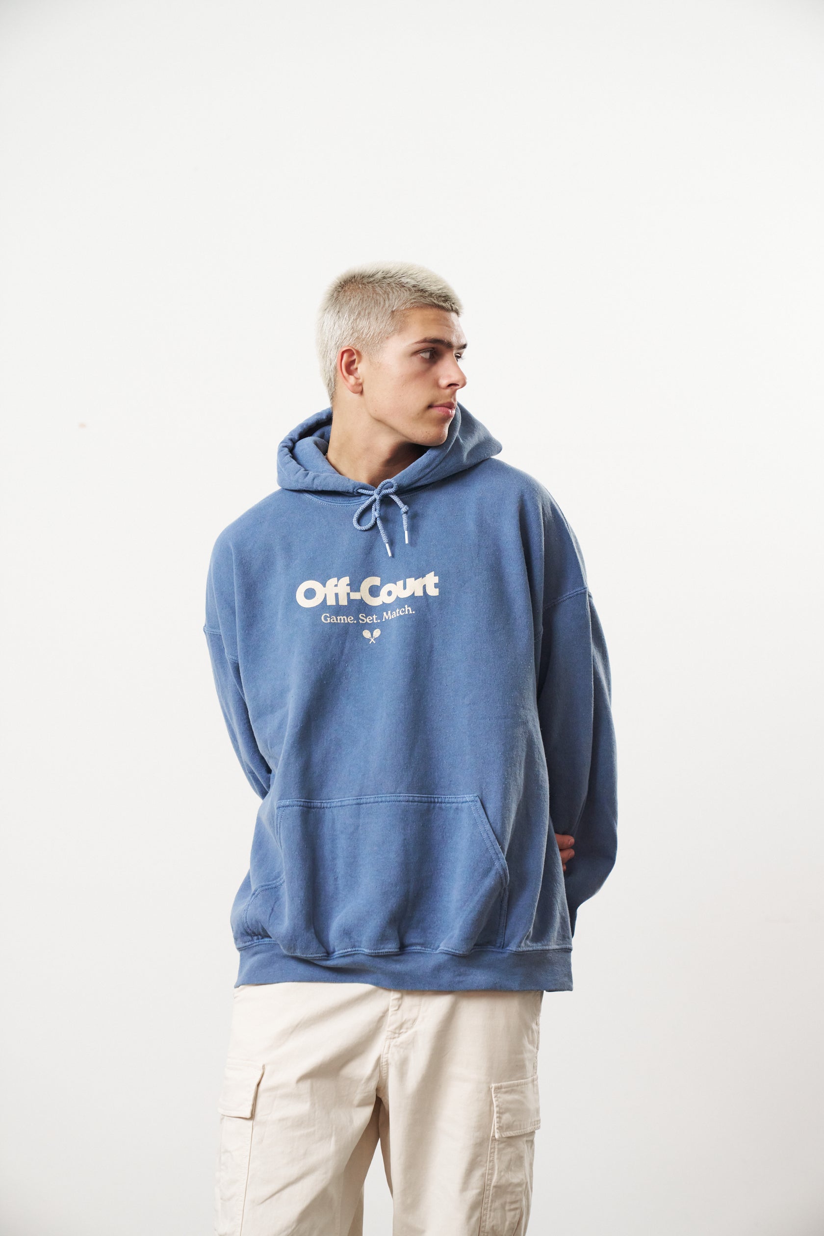 Vice 84 'Off-Court GSM' Vintage Washed Hoodie - Blue – UN:IK Clothing