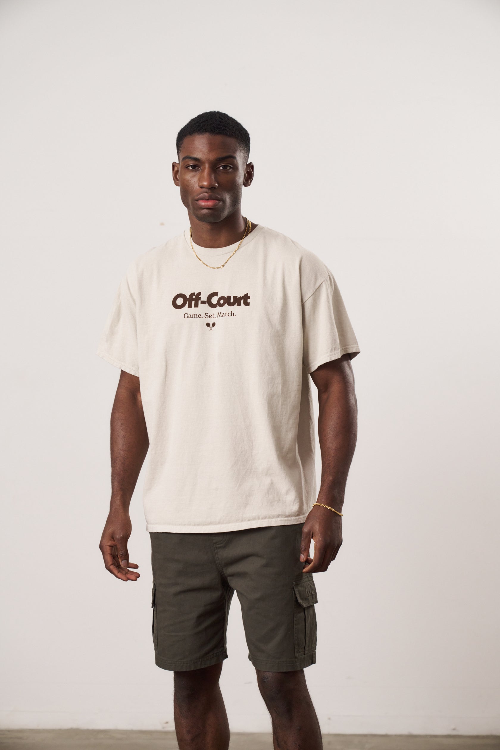 Vice 84 'Off-Court GSM' Vintage Washed Tee - Cream – UN:IK Clothing