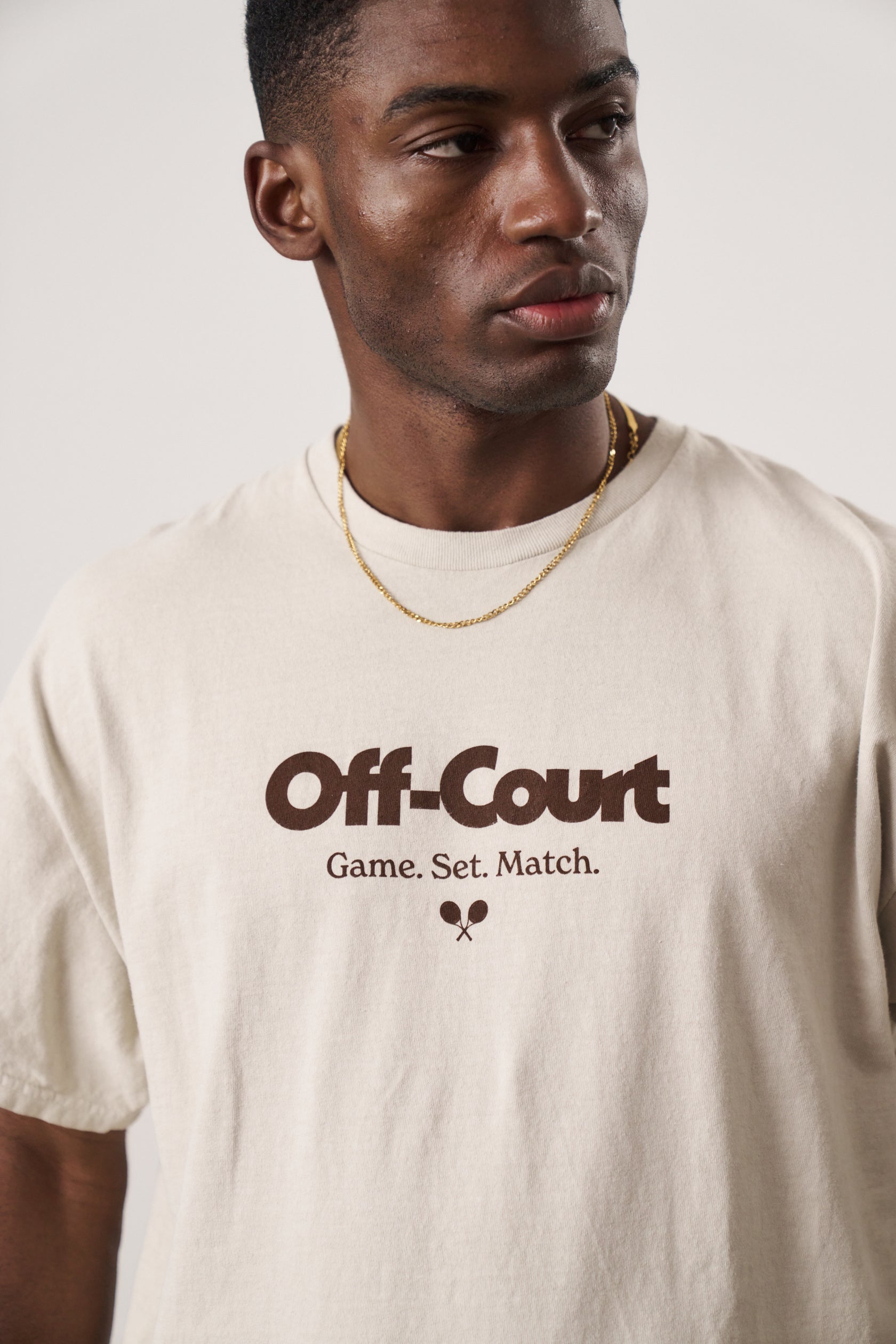 Vice 84 'Off-Court GSM' Vintage Washed Tee - Cream – UN:IK Clothing
