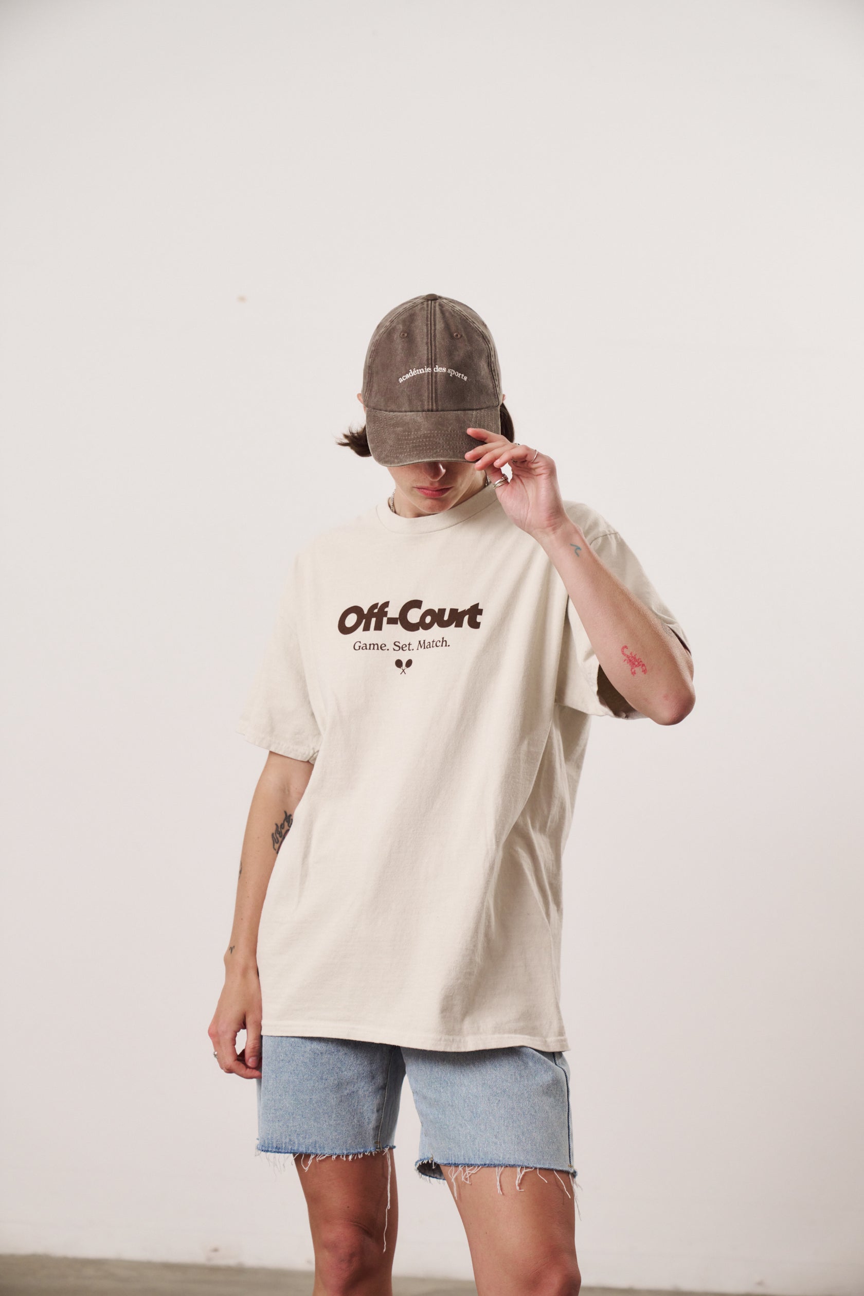 Vice 84 'Off-Court GSM' Vintage Washed Tee - Cream – UN:IK Clothing