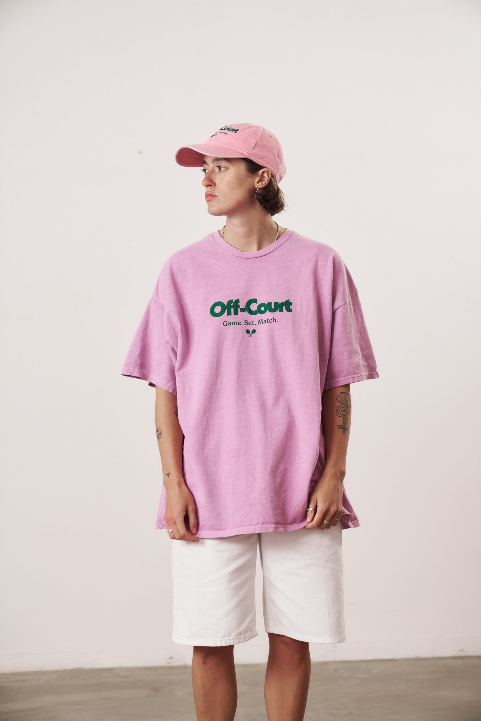 Vice 84 'Off-Court GSM' Vintage Washed Tee - Pink – UN:IK Clothing