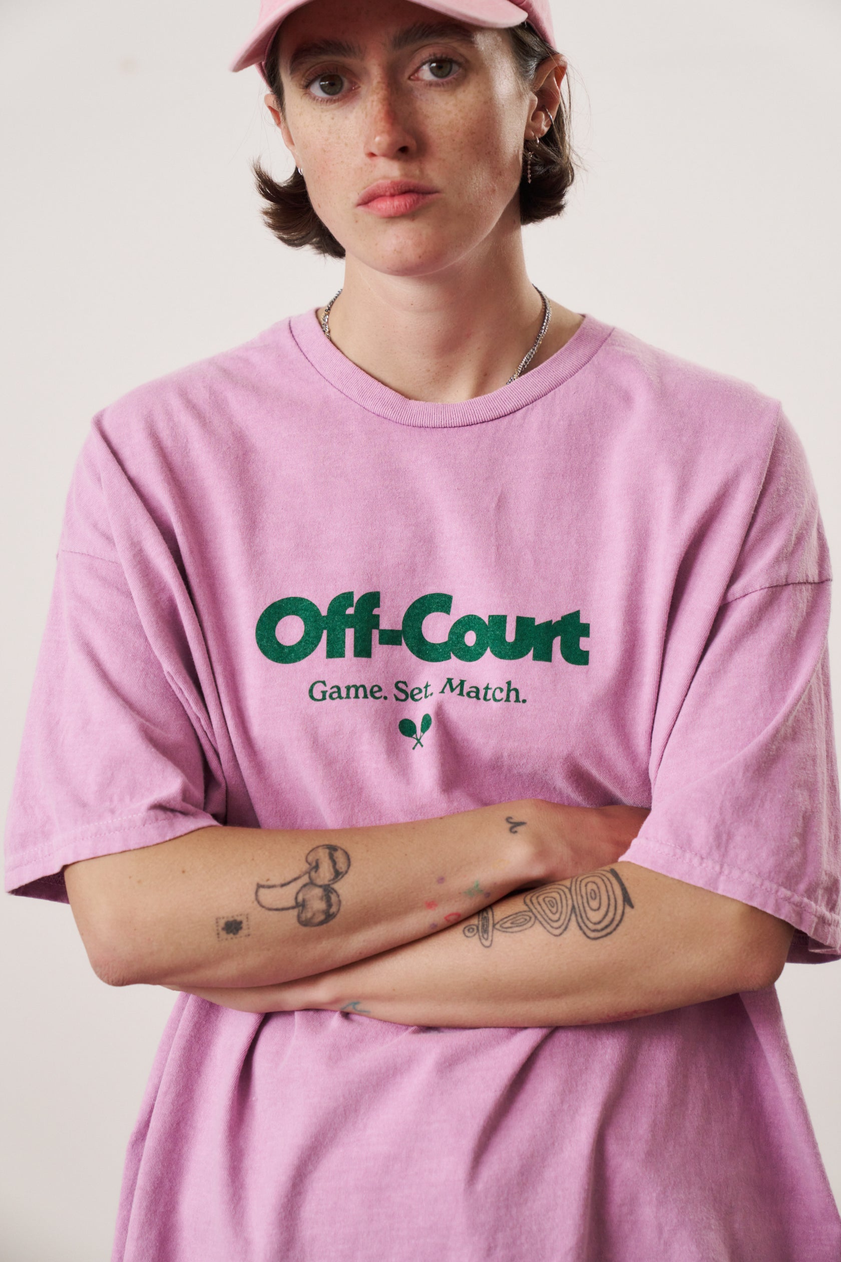 Vice 84 'Off-Court GSM' Vintage Washed Tee - Pink – UN:IK Clothing