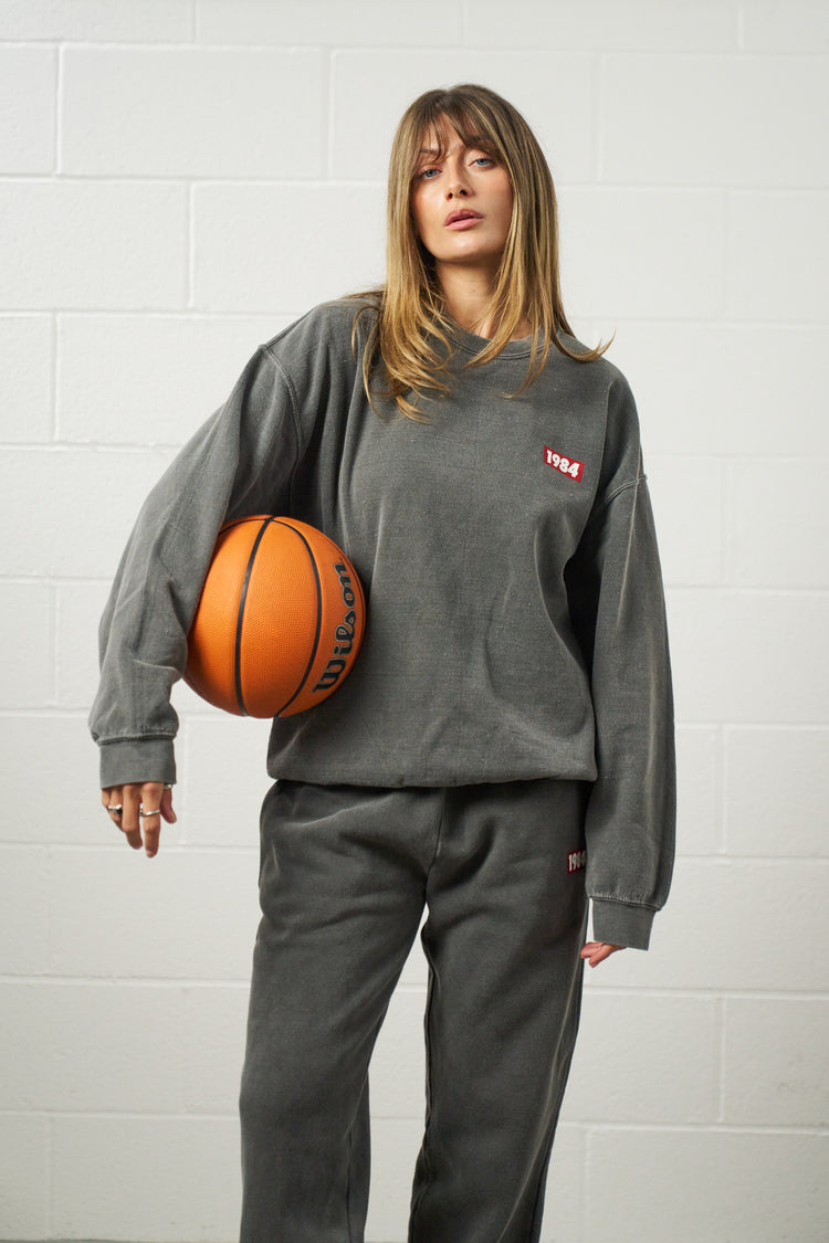 Vice 84 'Always Moving' Vintage Washed Sweater - Black – UN:IK Clothing