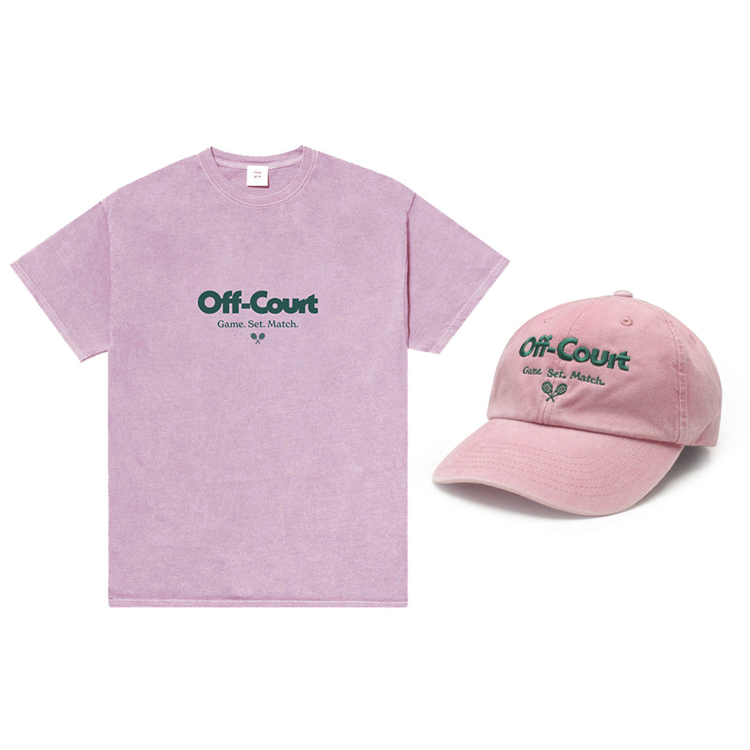 Vice 84 'Off-Court GSM' Vintage Washed Tee & Cap Bundle - Pink – UN:IK ...