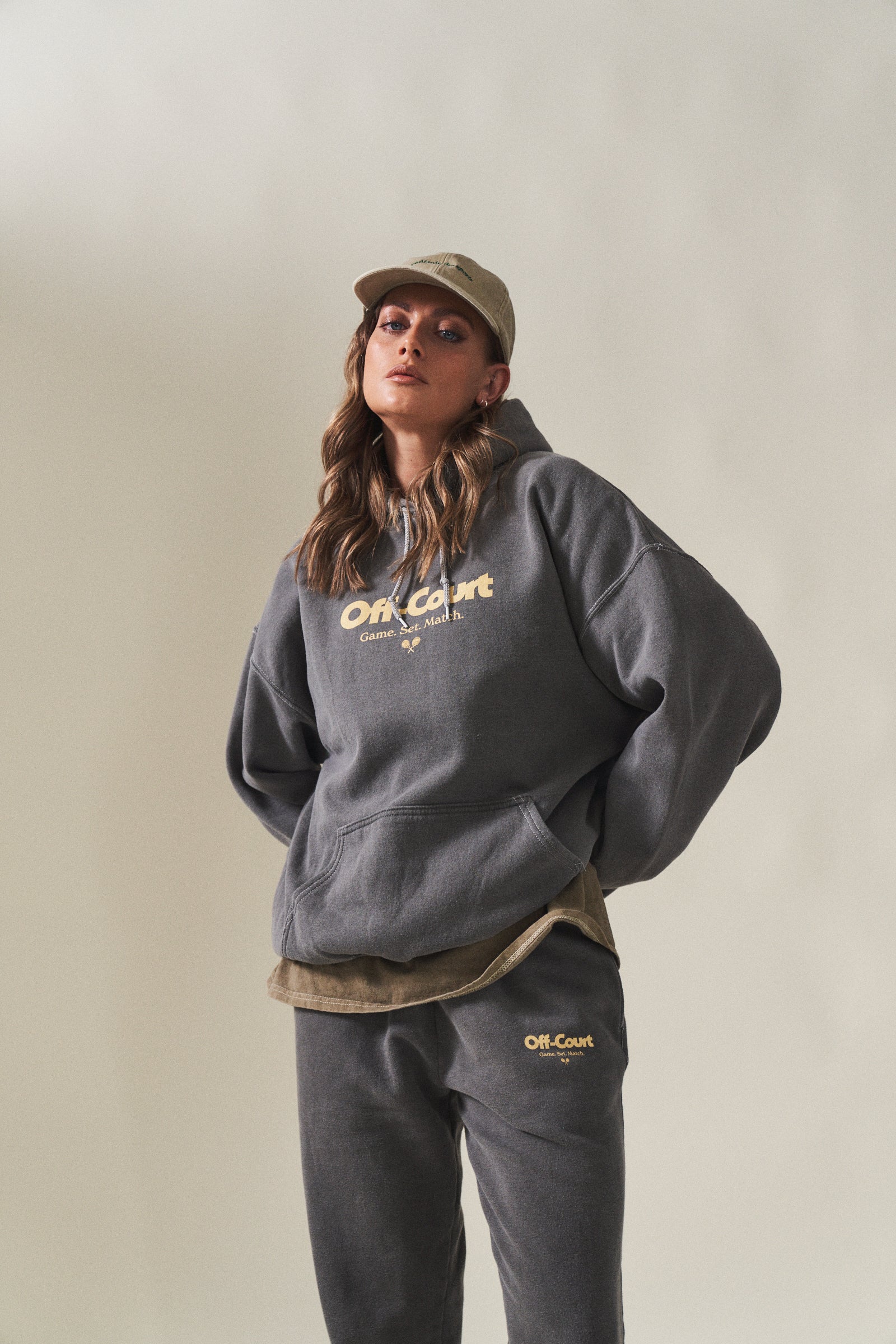 Vice 84 'Off-Court GSM' Vintage Washed Hoodie - Charcoal – UN:IK Clothing