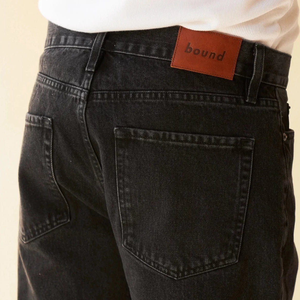 bound 'Brooklyn' Tapered Denim Jean - Stone Washed Black – UN:IK Clothing