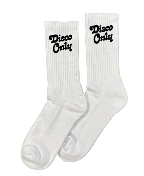 DISCO ONLY 'Dancers' Socks - White – UN:IK Clothing
