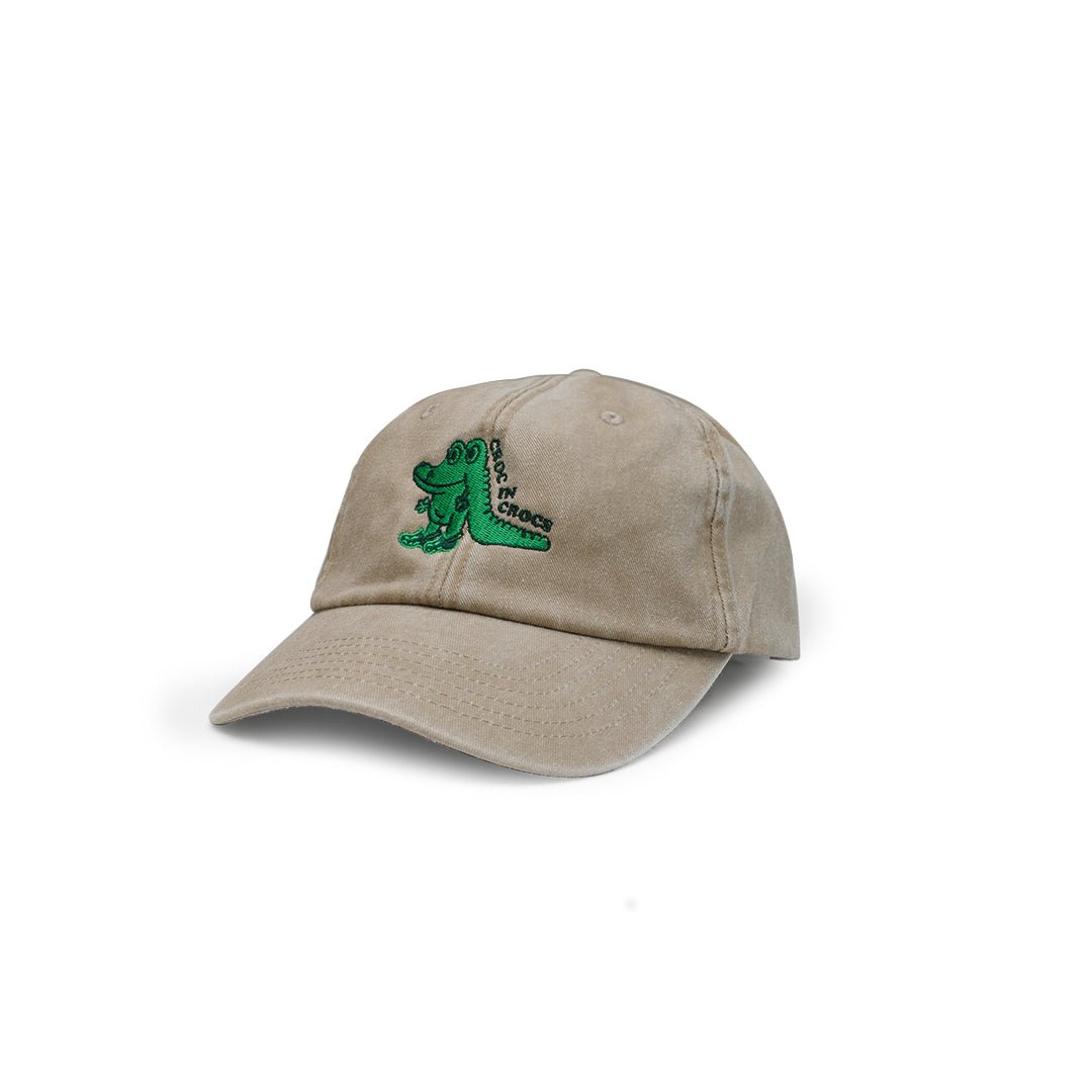 Other Side Store 'Croc' Embroidered Vintage Washed Cap - Beige – UN:IK ...