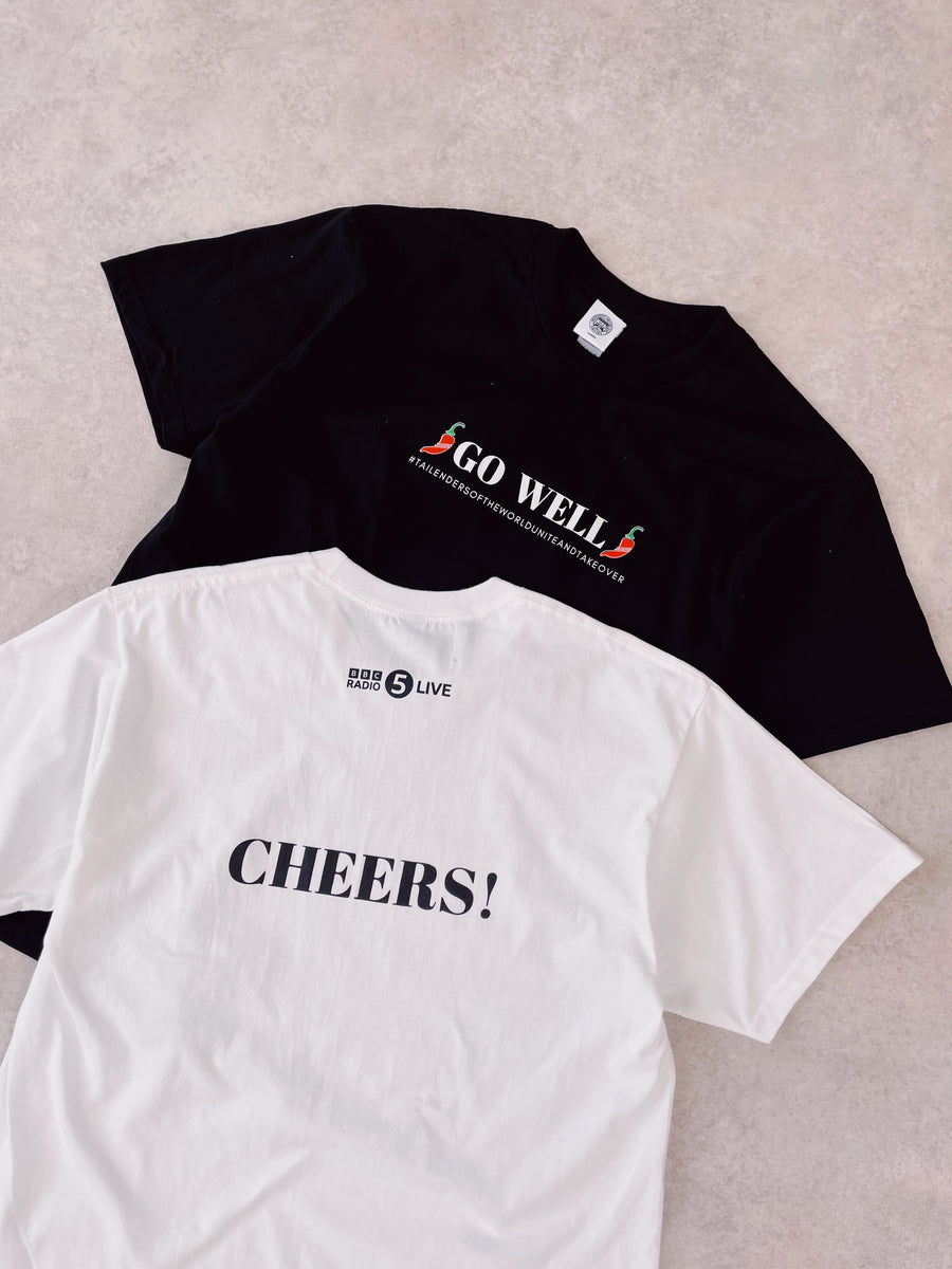 Tailenders 'Go Well' Tee - Black / White – UN:IK Clothing