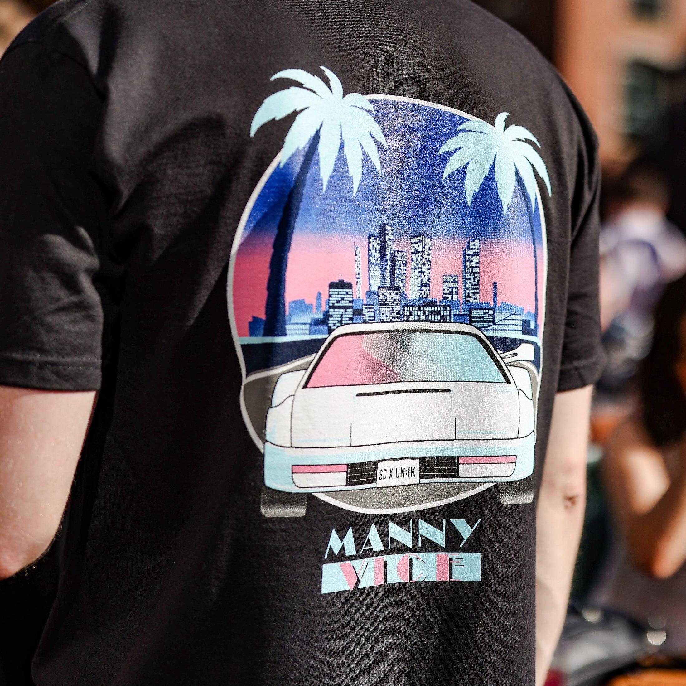 Shindigger X UN:IK 'Manny Vice' Tee - Black – UN:IK Clothing